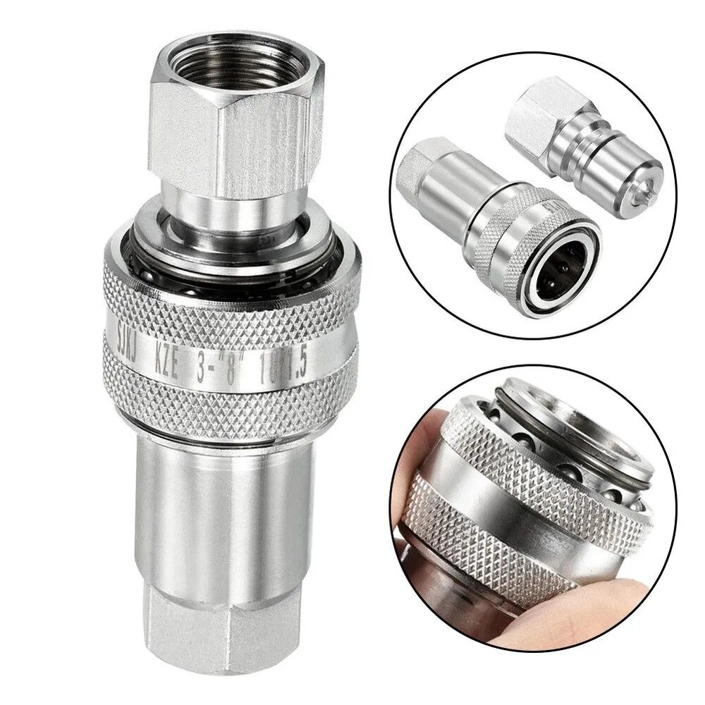 1 Комплект Гидравлической Быстроразъемной Муфты M18x1.5mm С Внутренней Резьбой Для Трубного Фитинга