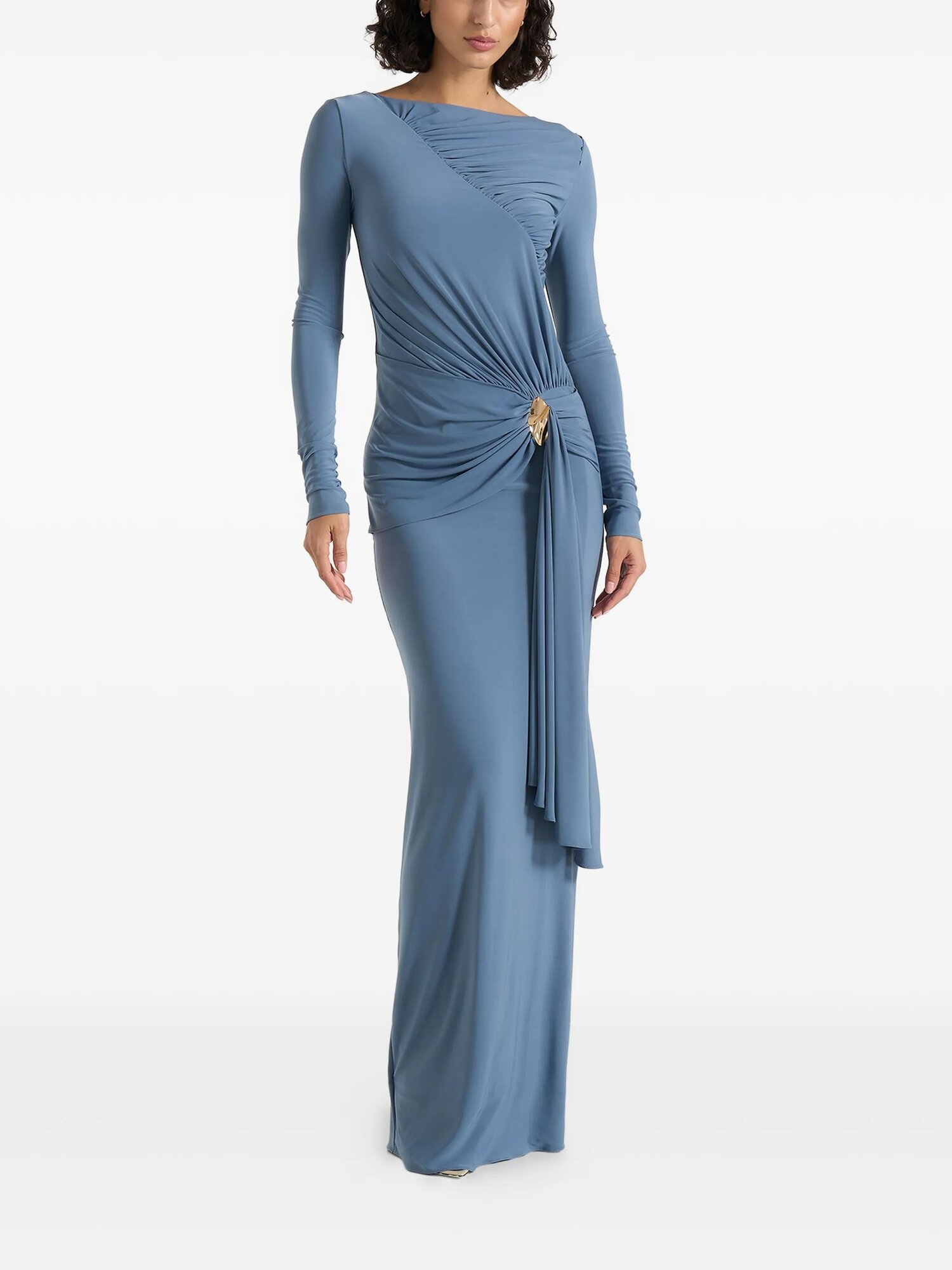 Платье Edena asym ruched draped maxi dress