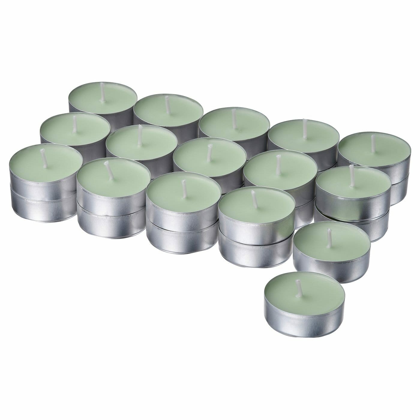 Свеча ароматическая ikea lotsf gel, яблоко светло-зелёный, 3.5 ч 706.086.79