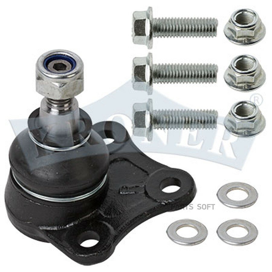 KRONER K330117 Опора шаровая AUDI A3 (96-), SKODA Octavia (96-) (ниж. прав.) () KRONER
