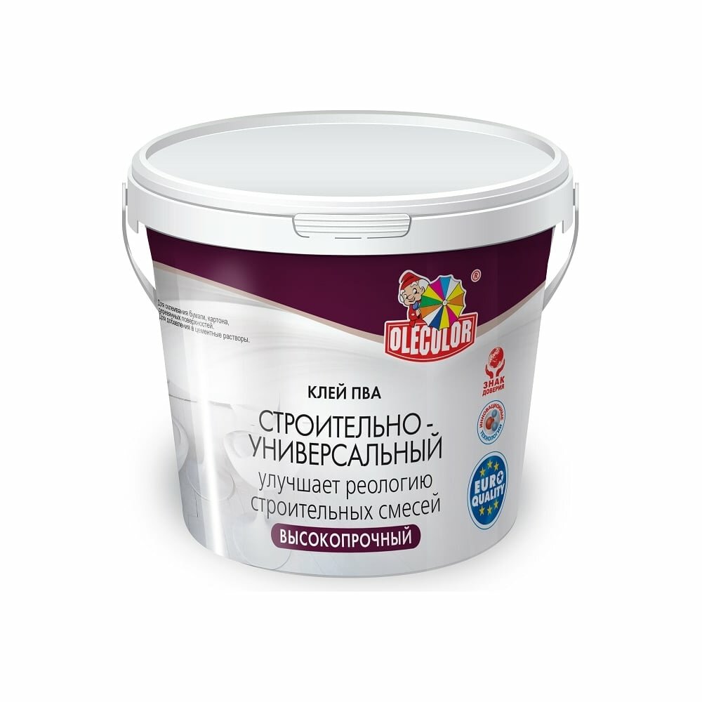 Строительно-универсальный клей ПВА OLECOLOR 10 кг 4300000099