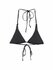 Купальник Frankie's Bikinis X Jennie Encore triangle bikini top, размер 44, черн...