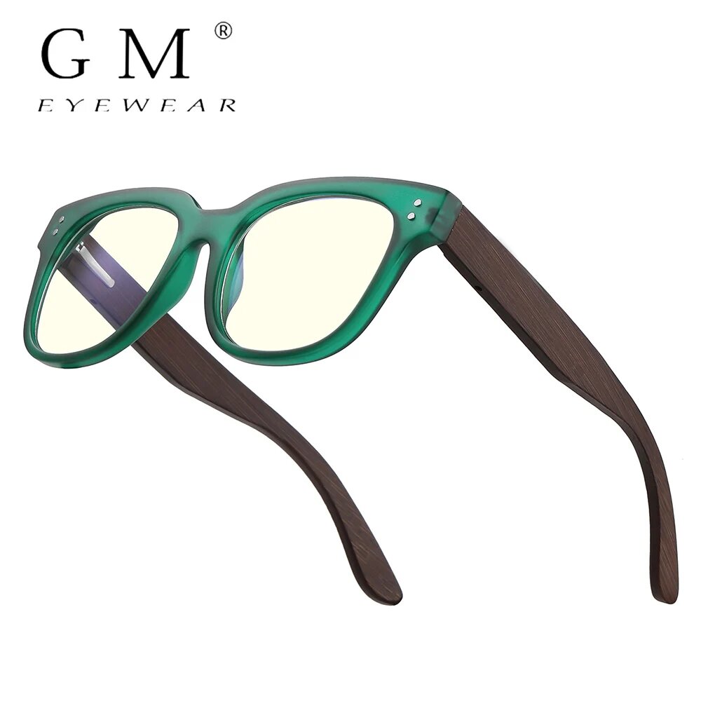 GM очки для чтения из бамбука и дерева +250