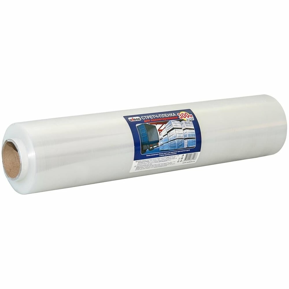 Стрейч пленка Unibob 17 мкм, 450 мм x 300 м, прозрачная 253006