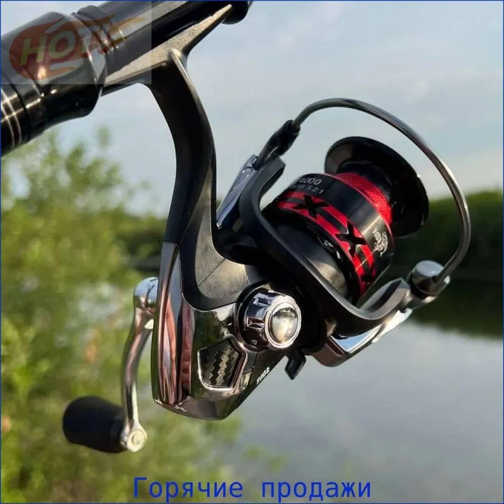 Катушка улов 4000 12+1 подшипников 5.2:1 металлическая шпуля безынерционная — фото 1