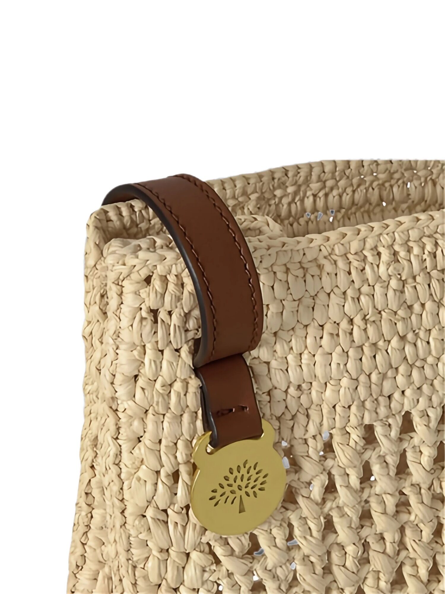 Сумка Mulberry Crochet raffia crossbody bag, разноцветный — фото 1