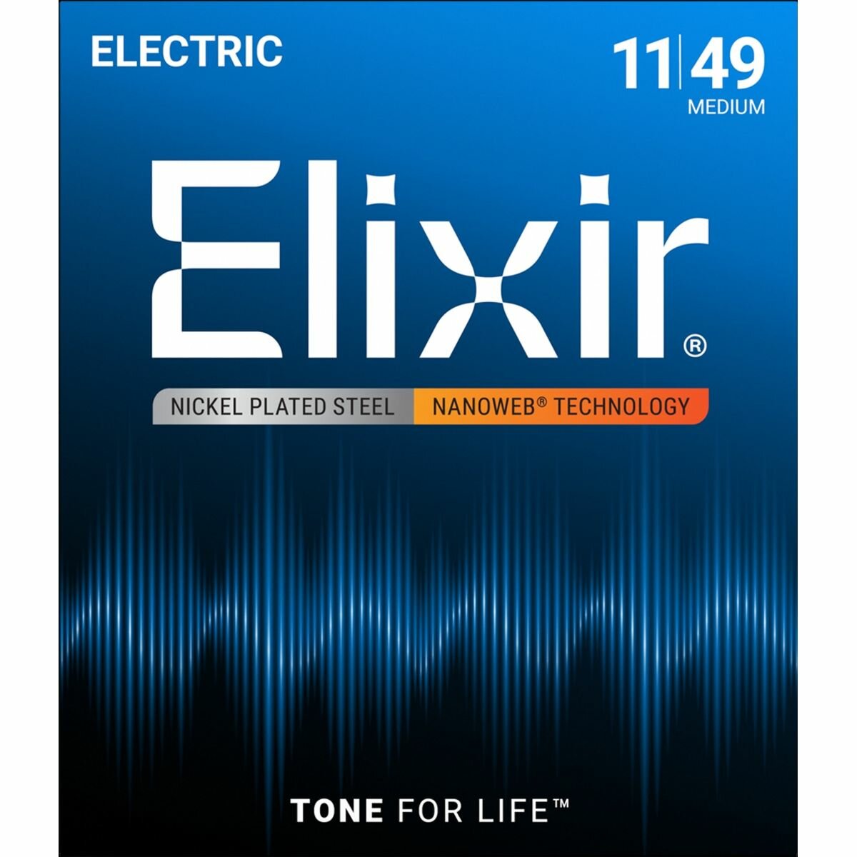 Elixir 12102 NANOWEB струны для электрогитары 11-49