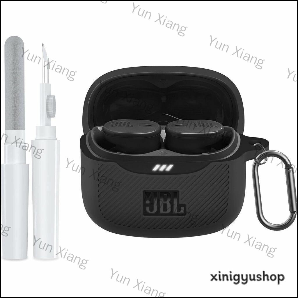 Чехол для наушников JBL Tune Buds 2, мягкий силиконовый защитный чехол для наушников, с карабином и набором аксессу