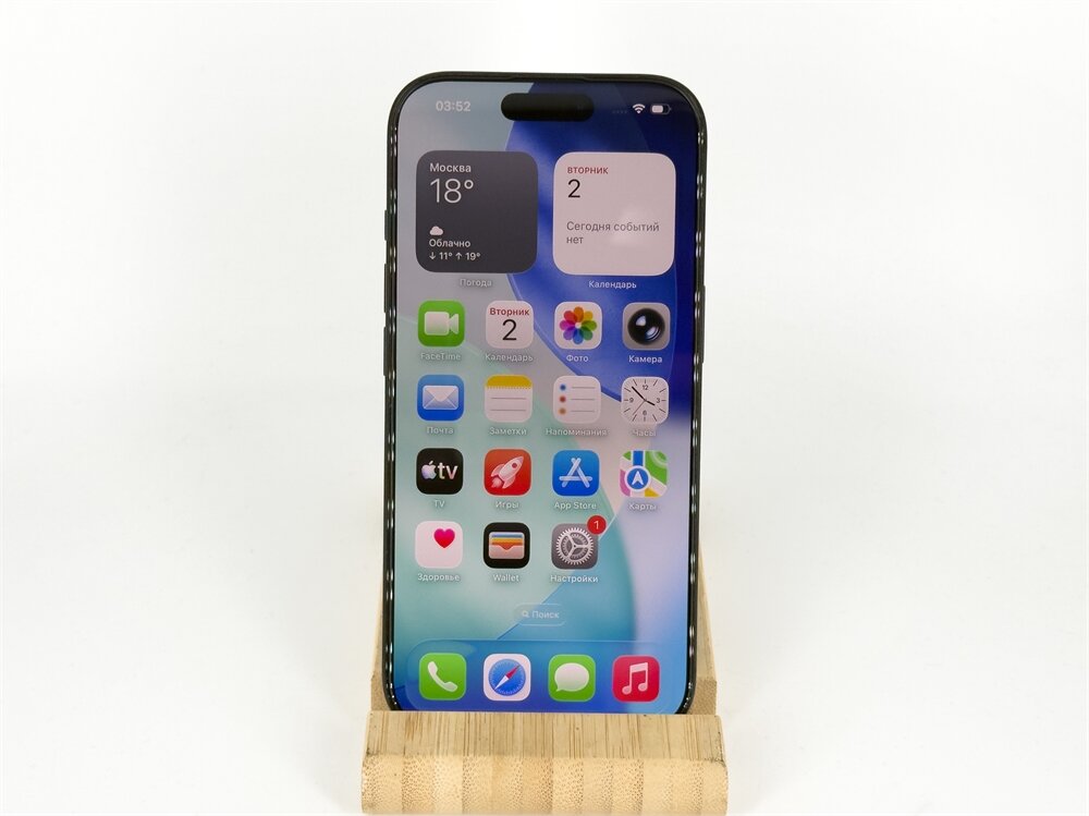 Смартфон Apple iPhone 16 Pro 128 ГБ MYND3QN/A, Dual: nano SIM + eSIM, серый