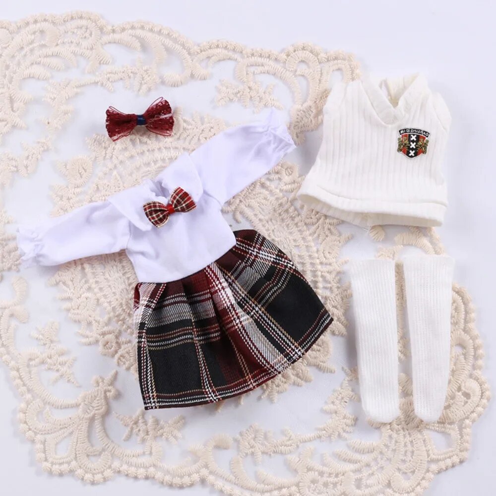 Одежда для кукол BJD 1/6 Белый, Style 3
