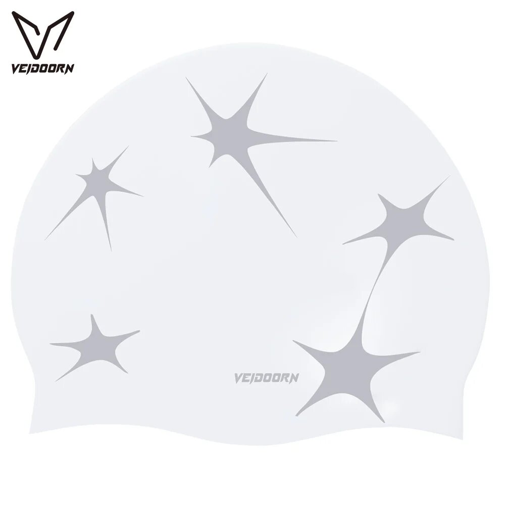 Силиконовая шапочка для плавания Veidoorn WHITE