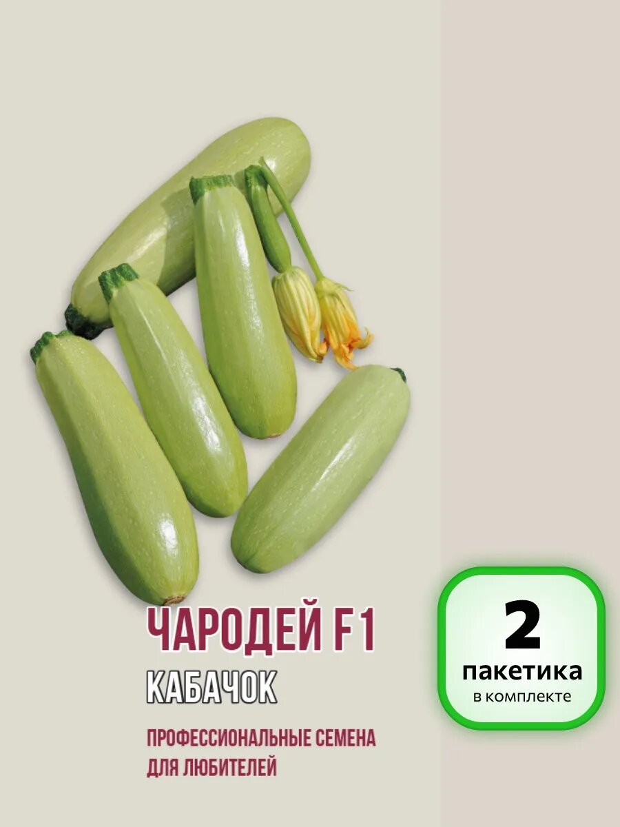 (2 шт.) - Семена Кабачок чародей F1 5шт