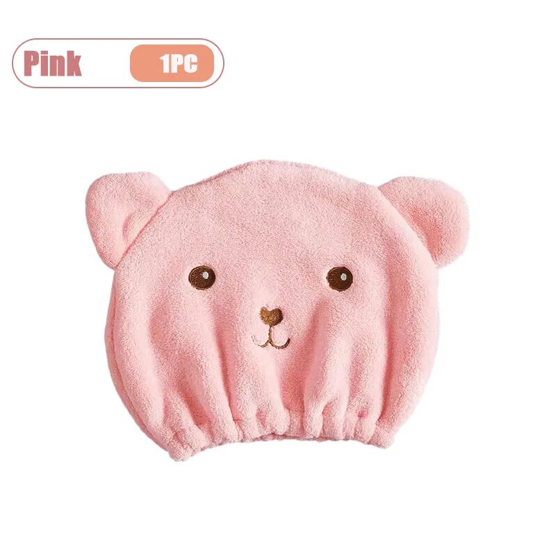 Махровая шапочка для душа из микрофибры Pink-1PC