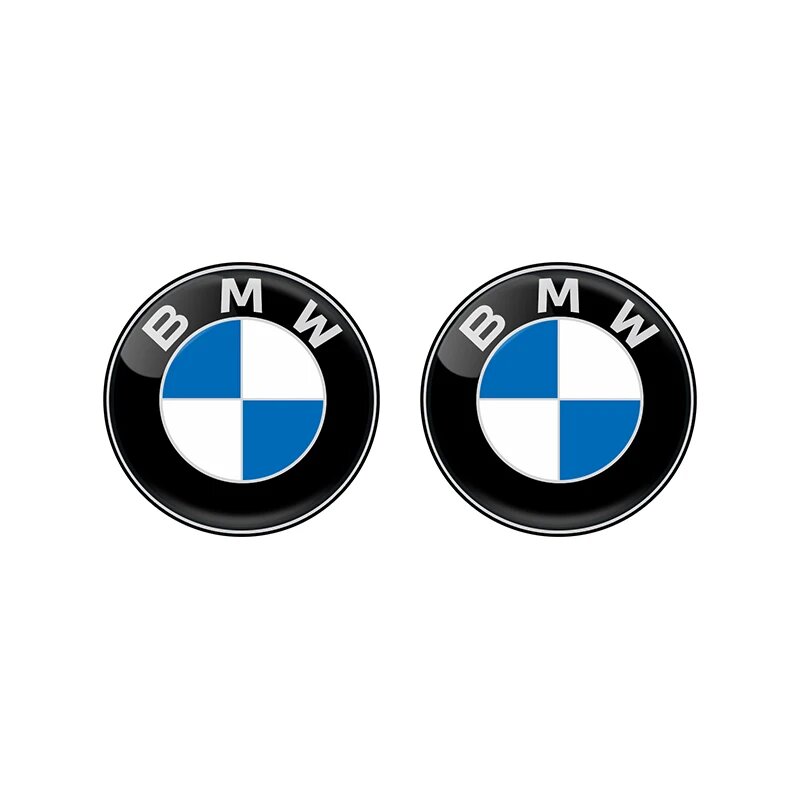 Наклейка-эмблема 11 мм для автомобильного ключа-пульта BMW E46 E39 E90 E60 E36 F30 F10 E34 E30 2pcs