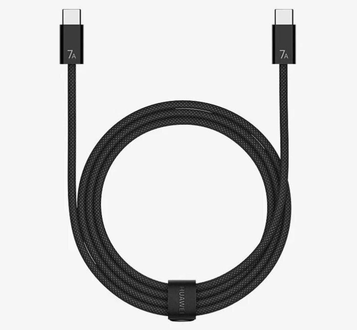 Кабель-зарядка Type-C Huawei CC-718 7A 140W 1.8M, черный