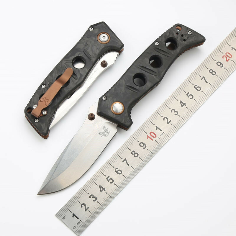 Benchmade273-03 Легкий складной нож EDC с прочной карбоновой рукоятью, лезвие высокой твердости, острый карманный инструмент для выживания на природе