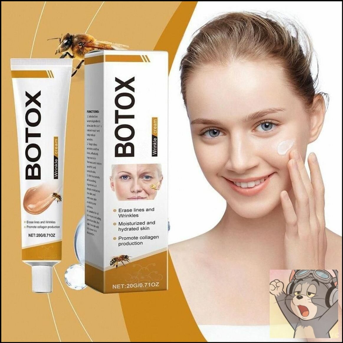 Тонизирующий бестселлер BOTOX с экстрактом пчелиного яда, 20 грамм