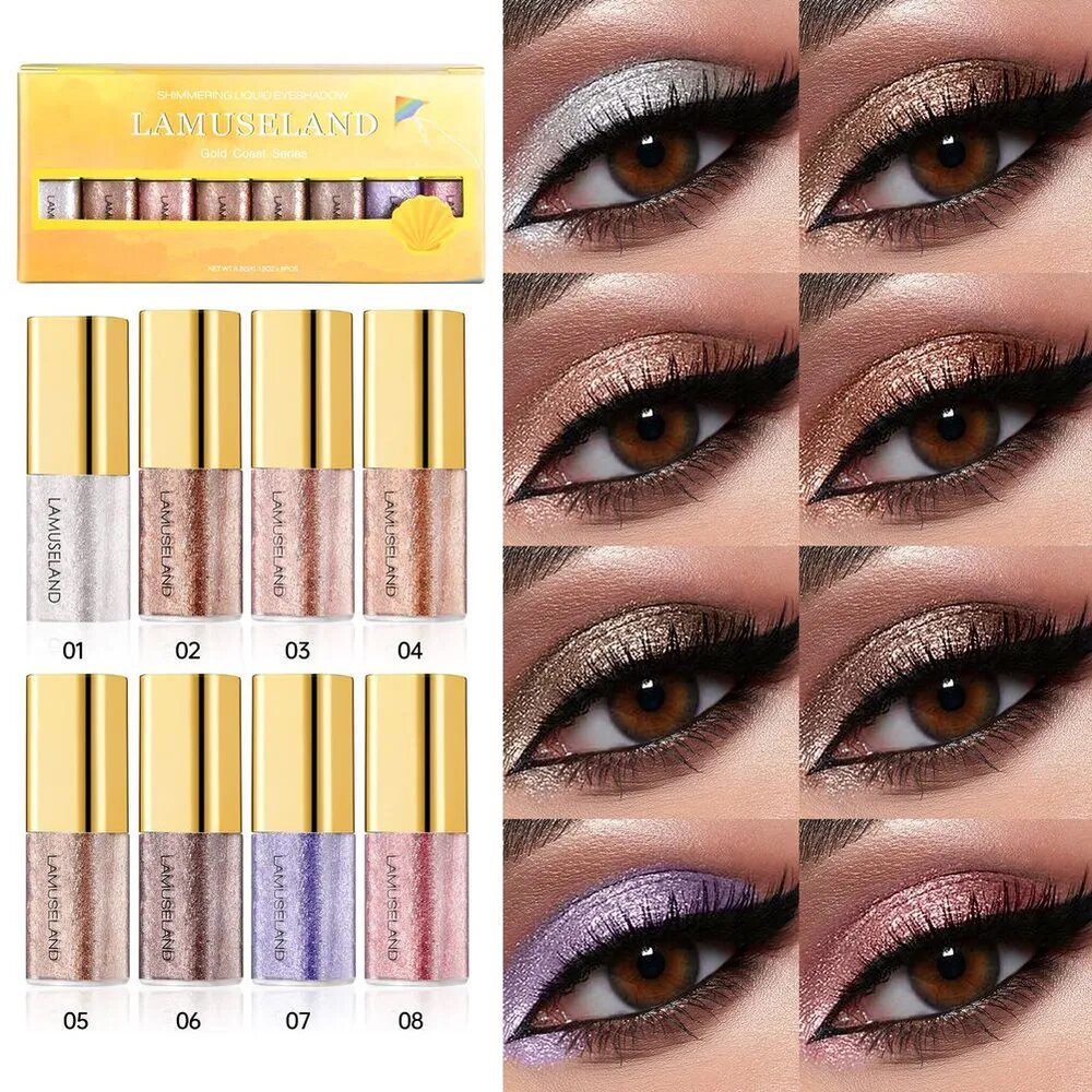 LAMUSELAND Eyeshadow Mini Shimmer Жидкие Тени для век