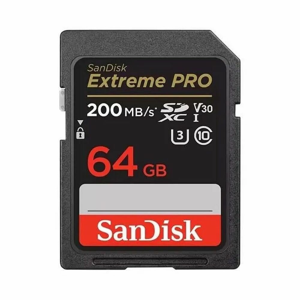 Карта памяти SanDisk Еxtreme РRО 64 ГБ (200 Мb/s) (SDSDXXU-064G-GN4IN)