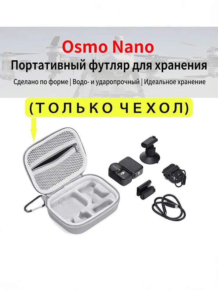 Подходит для хранения камеры DJI OSMO NANO, портативной камеры DJI thumb camera и автономной сумки, защищающей от падений.