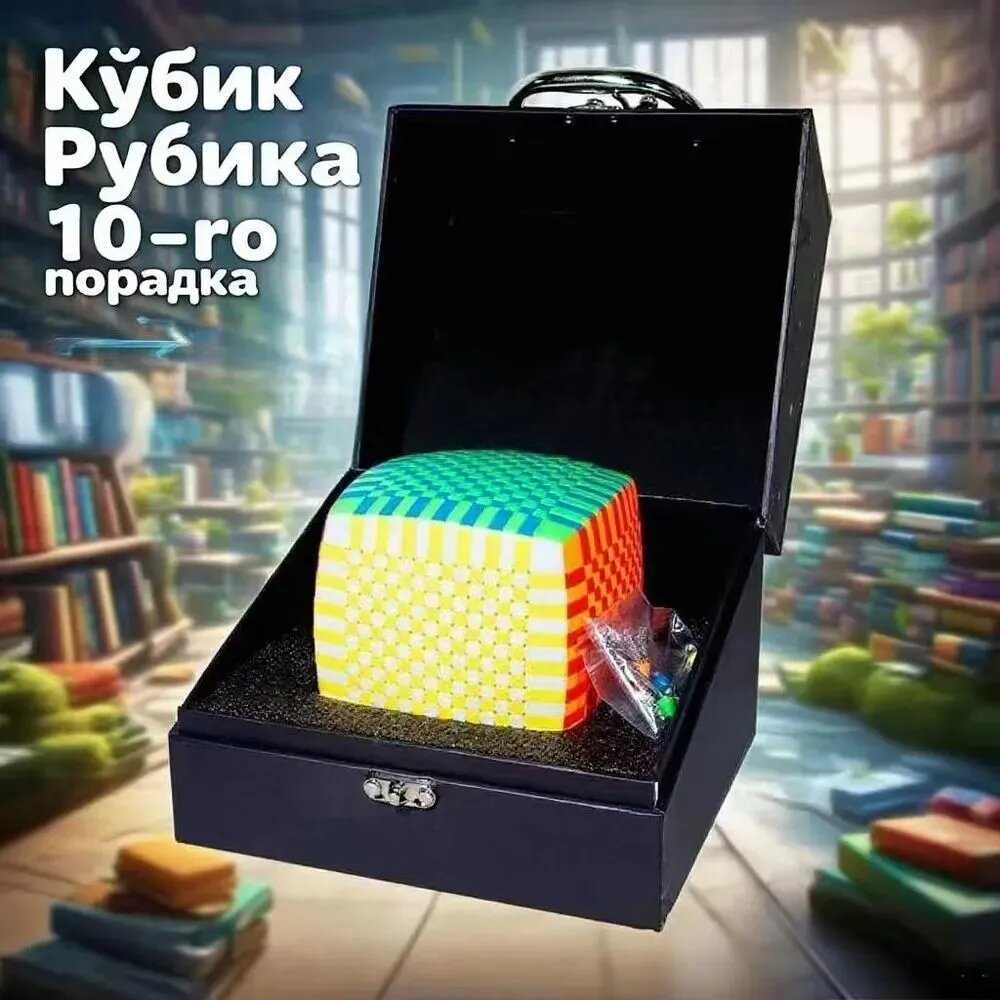 Кубик рубика 10 - го порядка, Головоломка Рубика, ABS пластик, От 10 лет