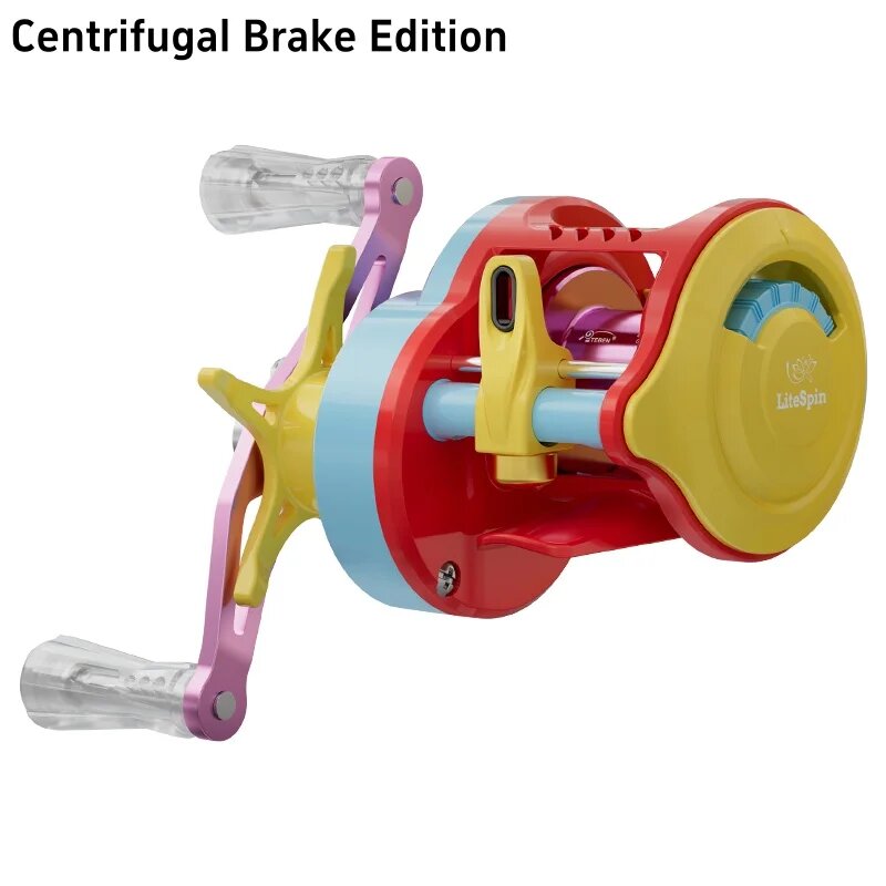 Катушка для рыбалки TEBEN Colorful Baitcasting 7.2:1 Left Hand, Centrifugal Brake