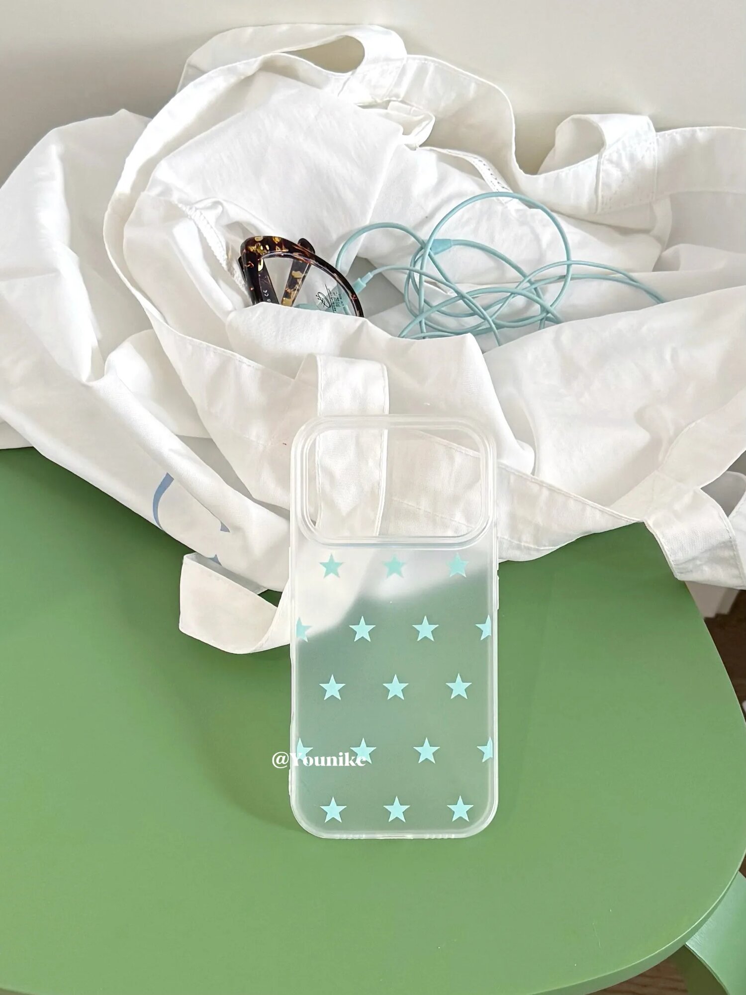 Чехол для iPhone 12 mini со звездами, синий