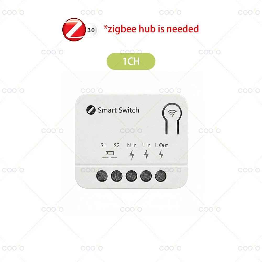 Coolo Умный Zigbee-выключатель 1CH 10A