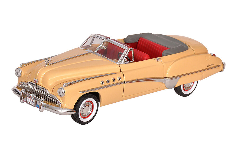 Модель коллекционная MOTOR MAX Buick roadmaster 1949 beige / бьюик роадмастер бежевый