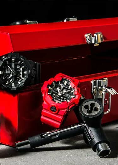 Наручные часы CASIO G-Shock, красный/черный — фото 1