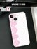Чехол на Apple iPhone 13 mini / Айфон 13 мини с принтом Розовое кружево и гороше...