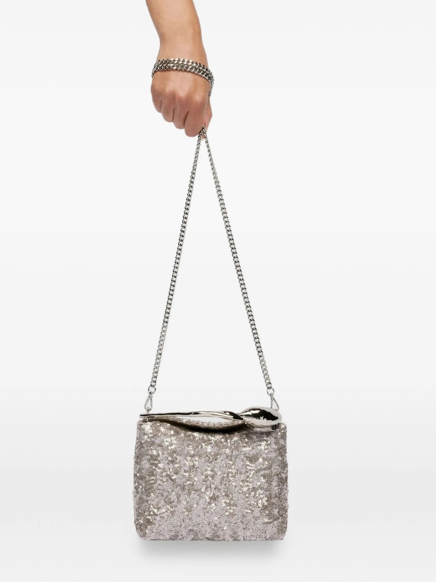 Сумка Erdem Bloom, Silver — фото 1