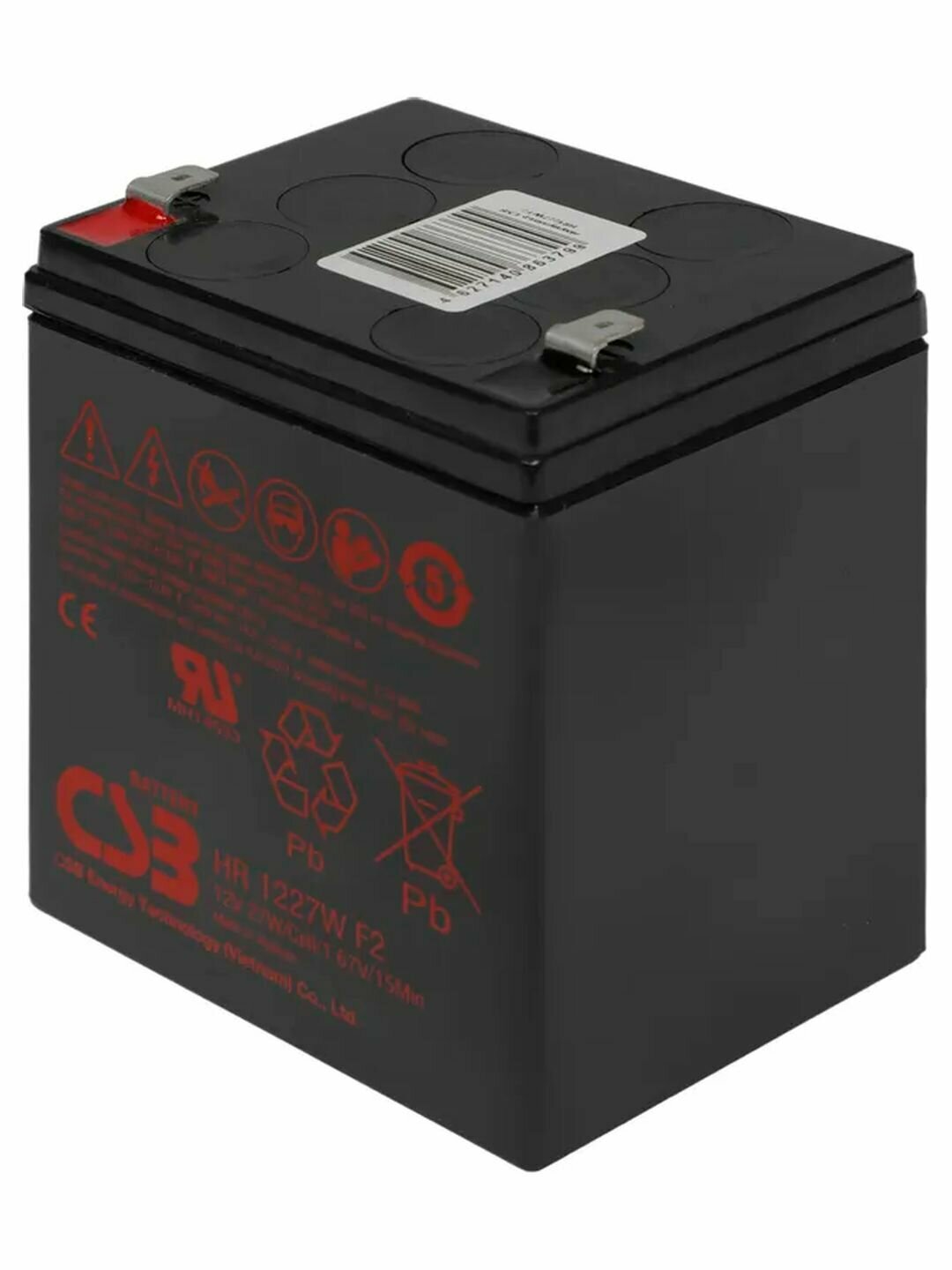 Аккумуляторная батарея CSB HR 1227W F2, для ИБП, 12 В, 7.5 А·ч