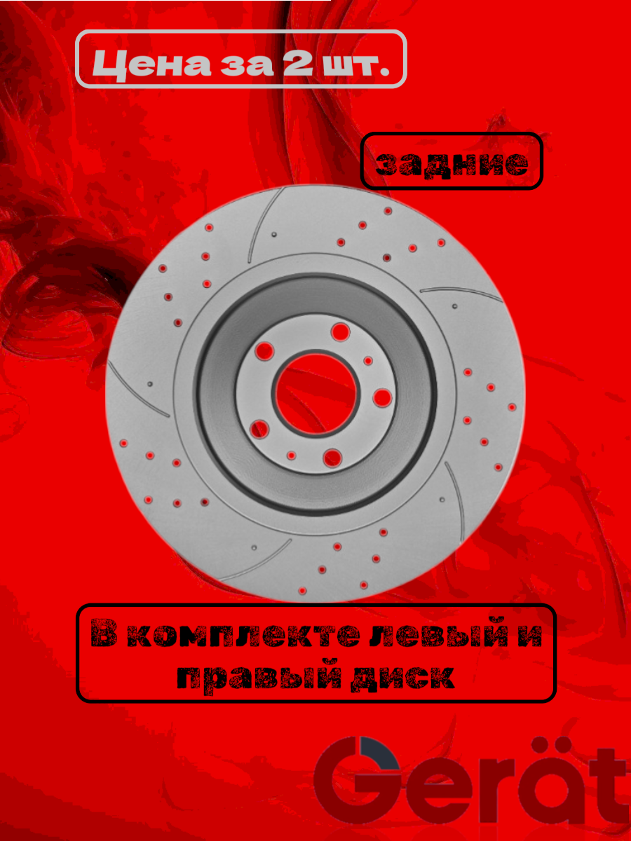 Тормозные диски R287P (задние) Platinum