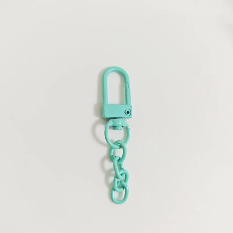 Брелок на карабине с цепочкой, Mint Green