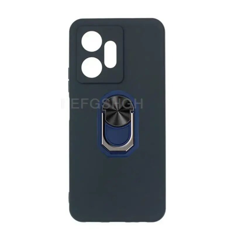 Мягкий силиконовый чехол из ТПУ для телефона Infinix Zero 20 X6821 6,7 Темно-синий, Black TPU C Blue