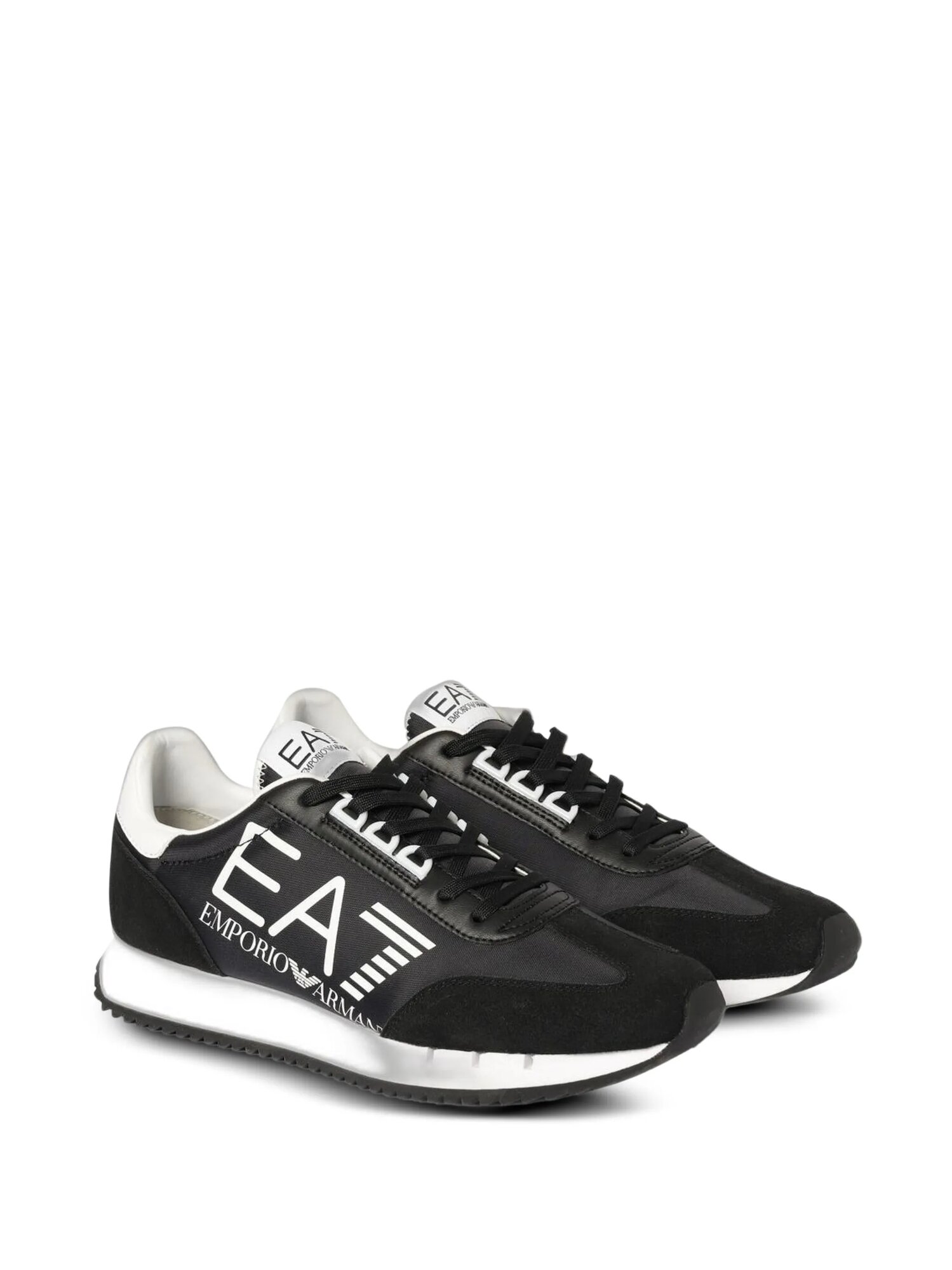 Кроссовки EA7 EMPORIO ARMANI Logo-print panelled sneakers, размер 11 — фото 1