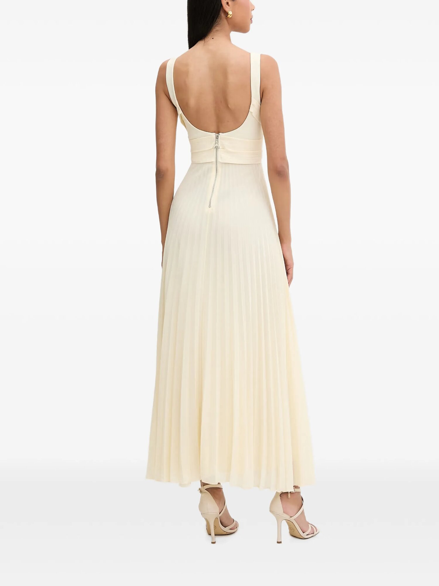 Платье PATRIZIA PEPE Pleated maxi dress, размер 38, Желтый — фото 1