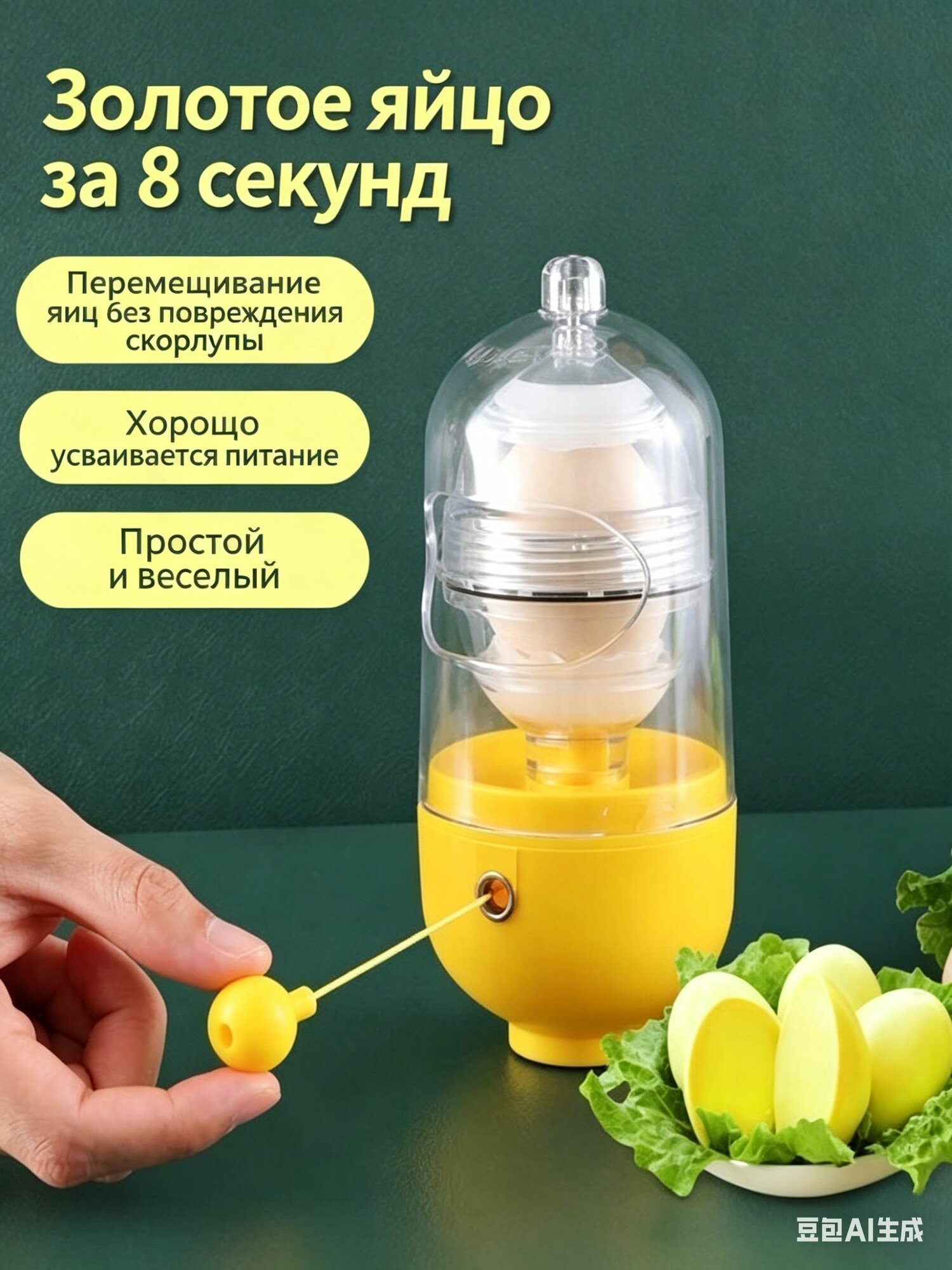 Шейкер для омлетов, длина 16 см