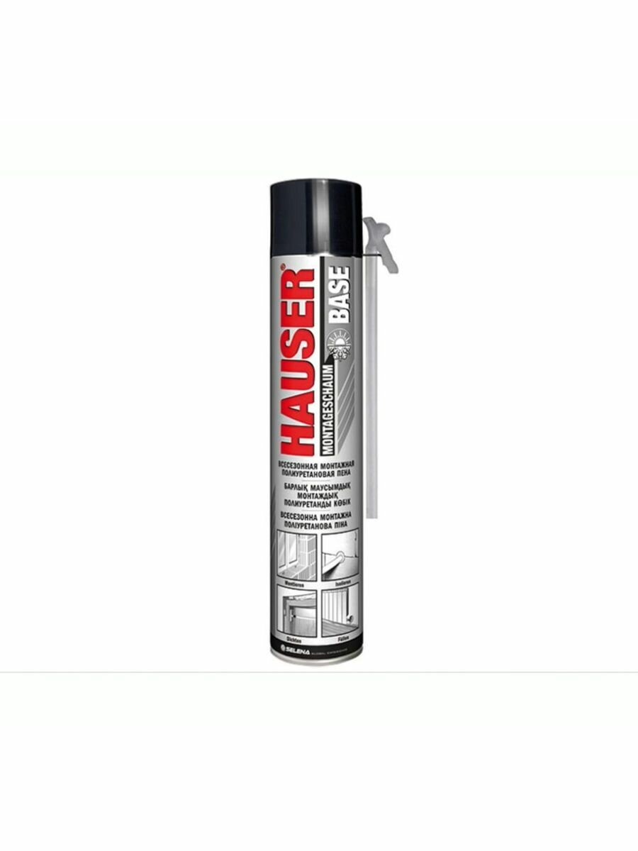 Hauser BASE Пена всесезонная монтажная полиуретановая 400 мл