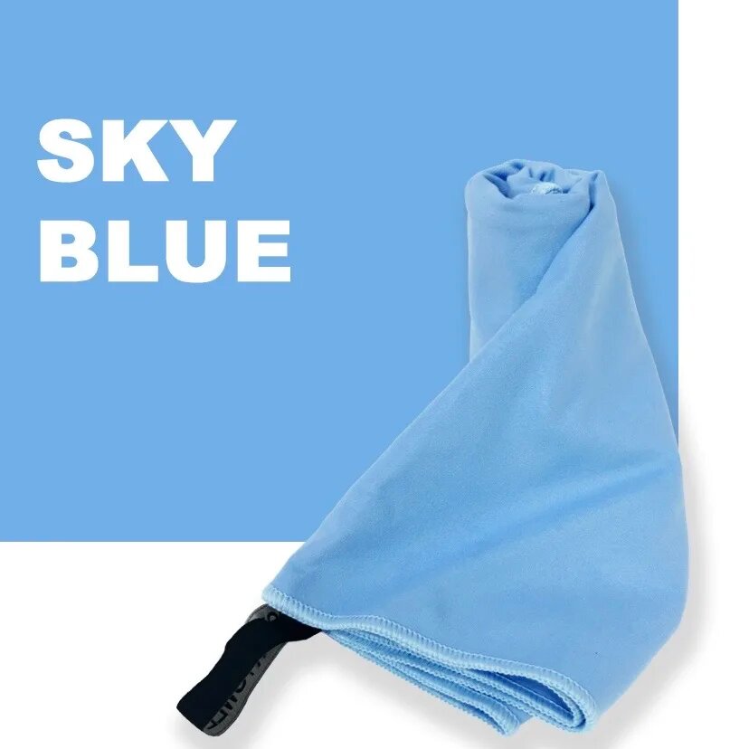 Спортивные полотенца из микрофибры 76x152cm, Голубой, sky blue