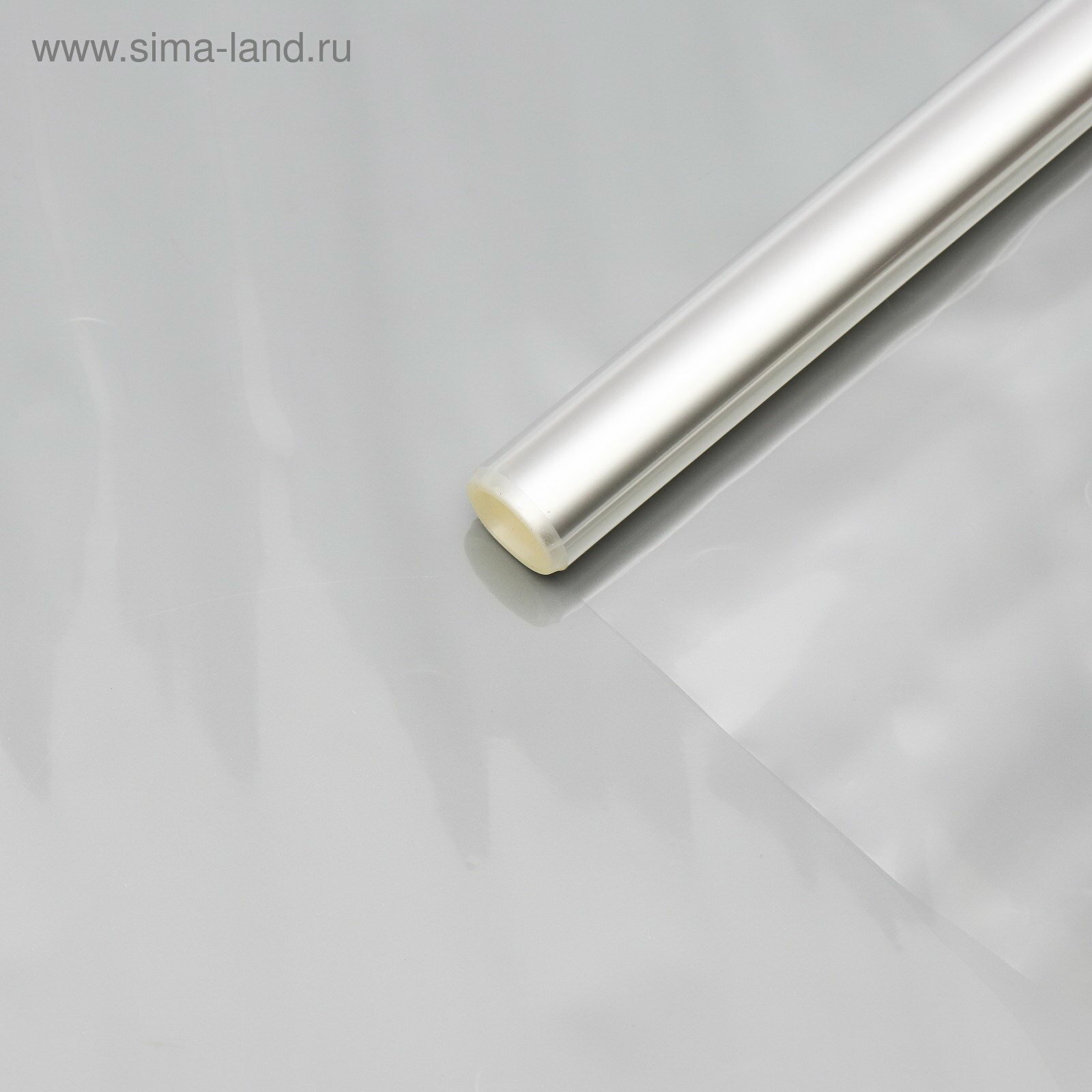 Плёнка для цветов и флористики, прозрачная 0.9x6.2 м, 200 г, 40 мкм