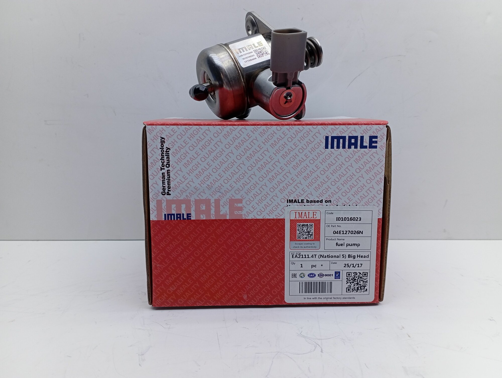 Новый топливный насос высокого давления (ТНВД) VAG EA211 1.4T IMALE/IMLENG I01016019 04E127026N