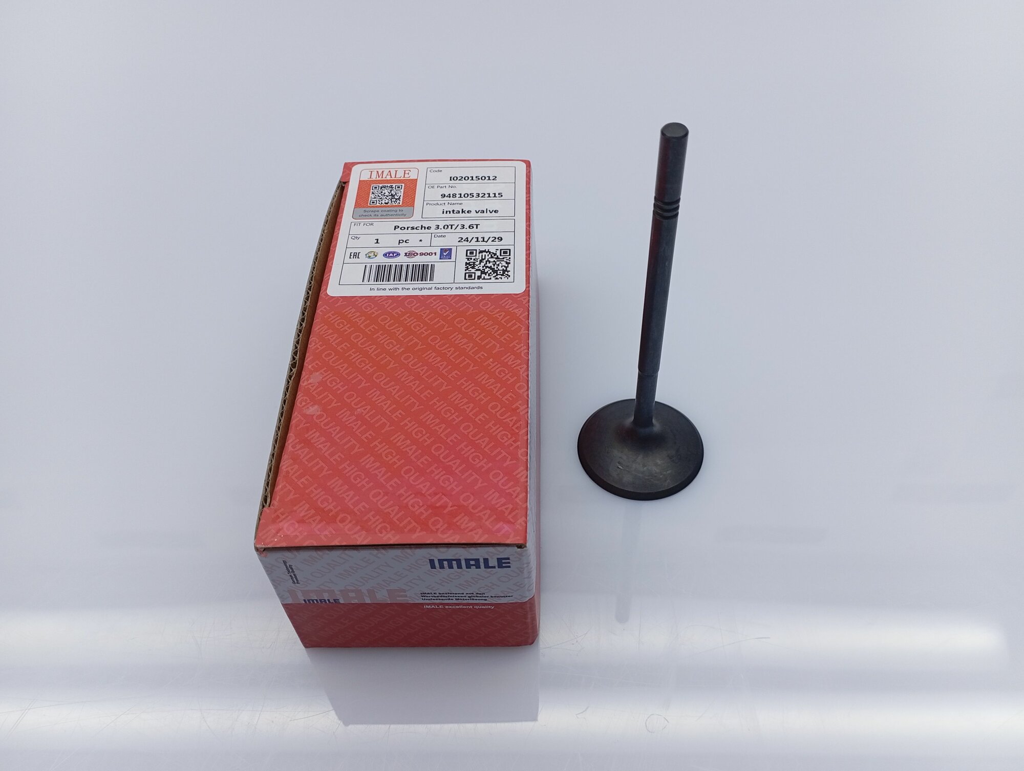 Новый клапан (впуск) VW VAG Porsche 3.0T/3.6T IMALE/IMLENG I02015012 94810532115