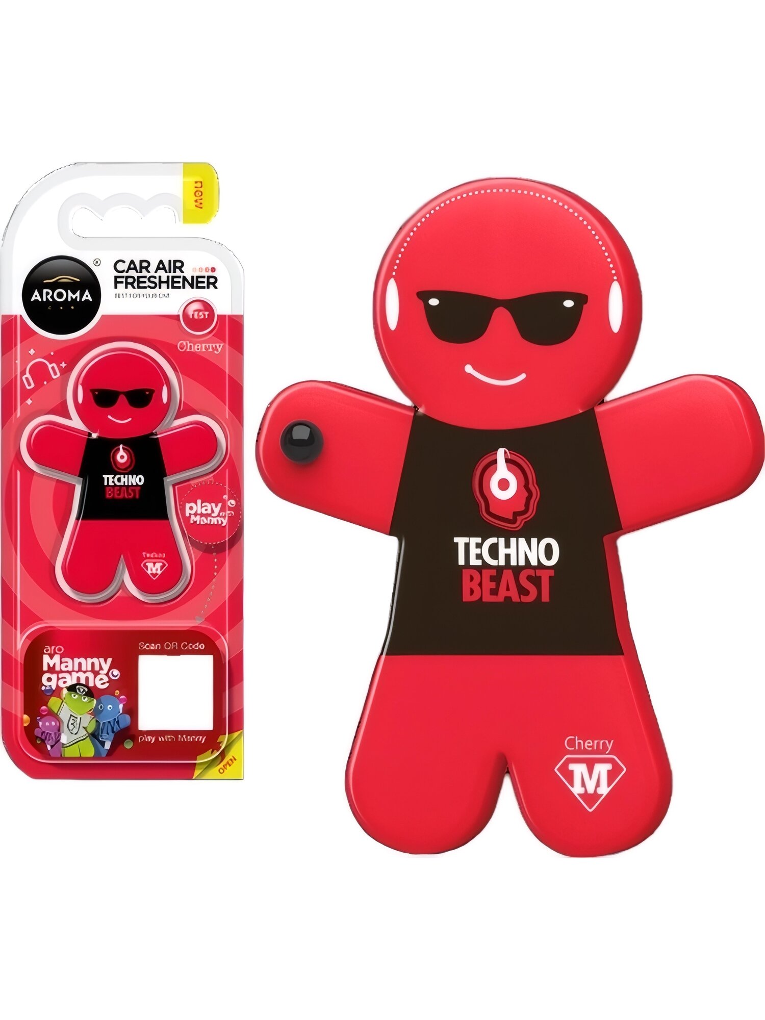 Ароматизатор на дефлектор Aroma Car Manny Cherry 83137