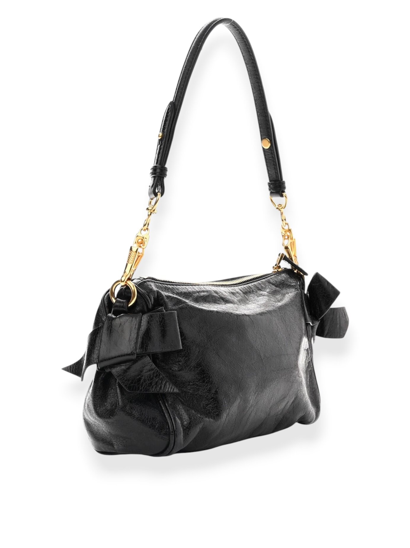 Сумка Miu Miu Vitello Vintage, черный — фото 1
