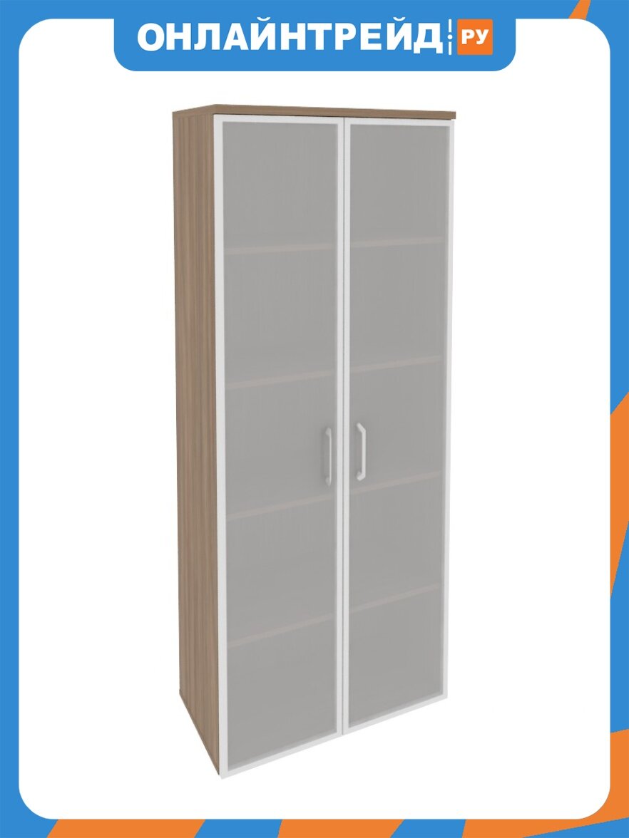 Шкаф офисный Riva CHAIR высокий широкий O. ST-1.10 R Дуб аризона 800*420*1977 Onix