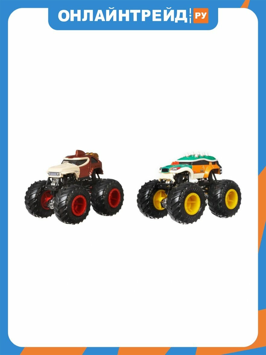 Игровой набор Hot Wheels Монстр-трак Взаимное уничтожение 2 шт FYJ64