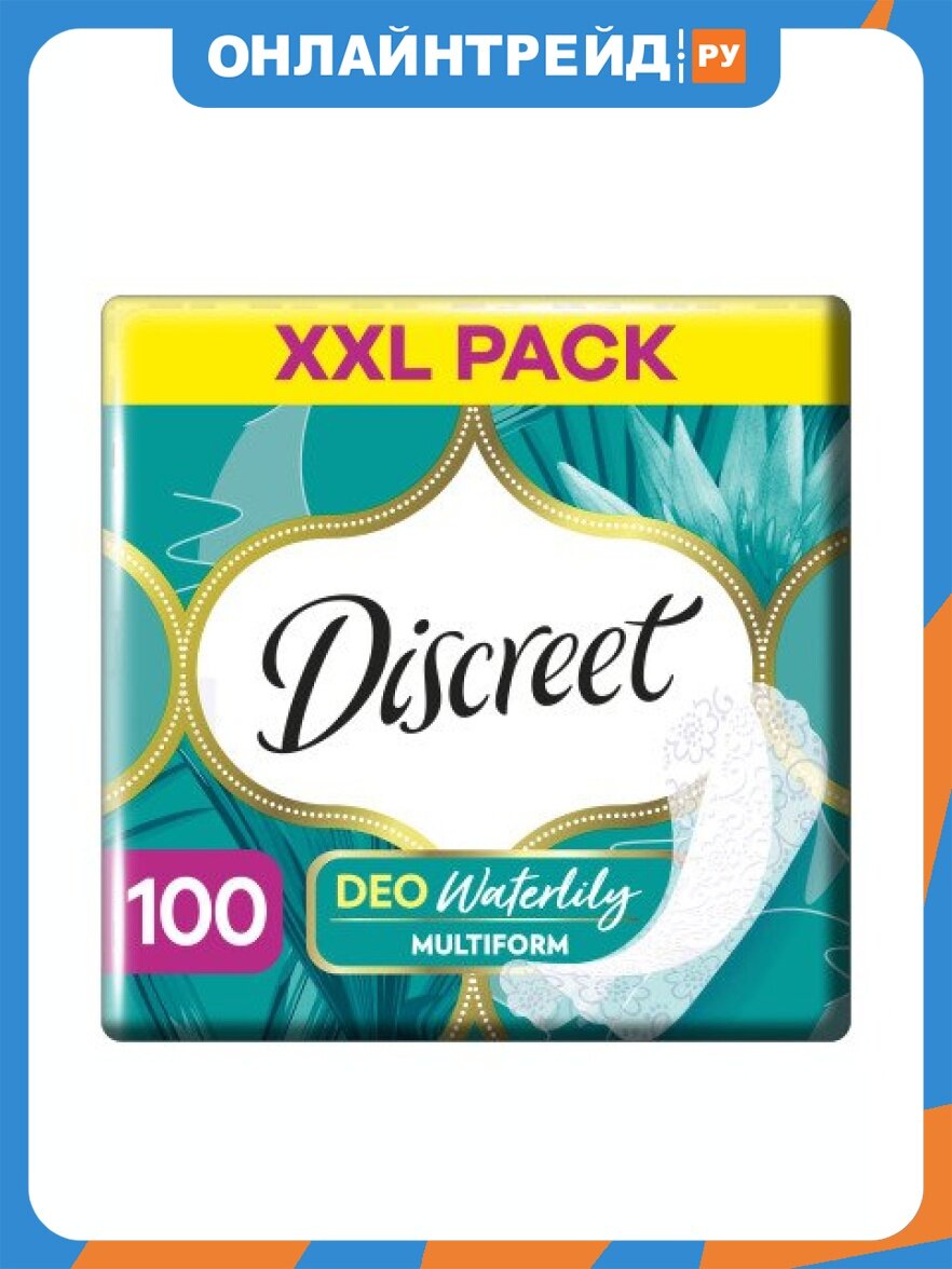 Ежедневные прокладки Discreet Deo Водяная лилия, Multiform, 100 шт