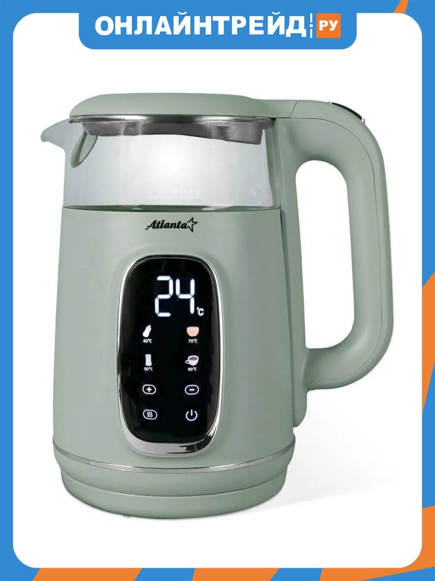 Чайник Atlanta ATH-2540 green, зеленый